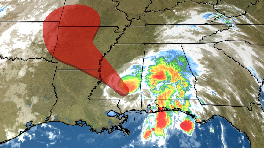 Tropical Depression Gordon Spreading Heavy Rain Inland After Making ...