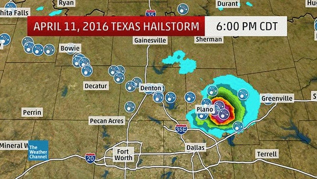 Severe Storms Brought Large Hail To Texas Early This Week (RECAP) | The ...
