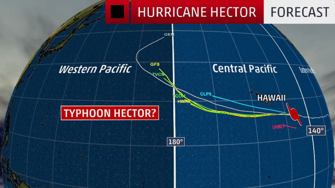 After Passing Hawaii, Hurricane Hector Could Turn Into a Typhoon. Here ...