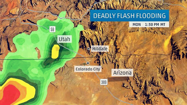 20 Dead After Devastating Flooding Near Utah-Arizona Border; Child ...