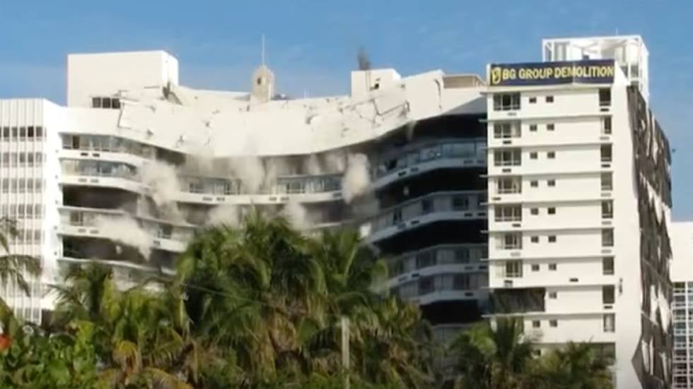 Hotel Imploded After Hurricane Damage - Videos from The Weather Channel