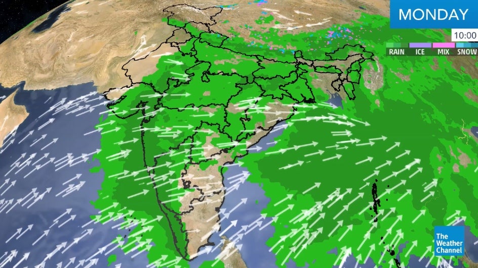 Heavy Rain Forecast over Madhya Pradesh, Uttar Pradesh and Western ...