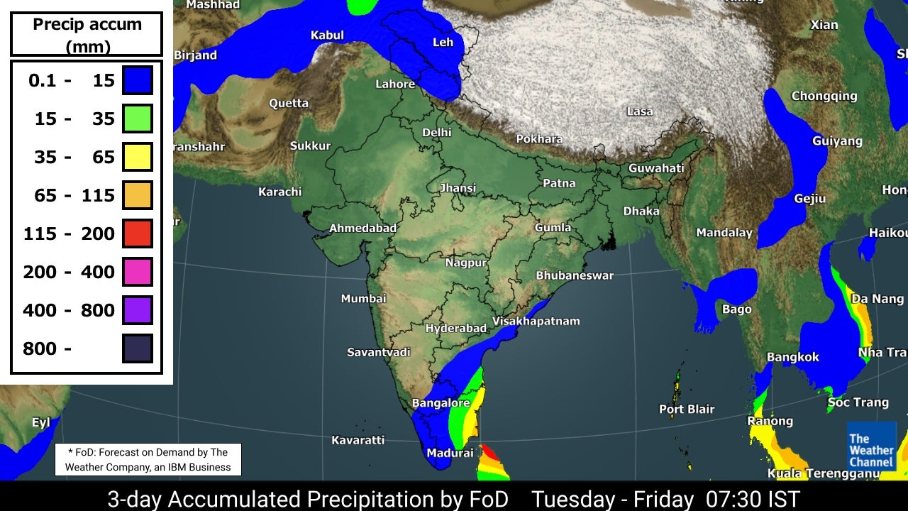 Cyclone Mandous To Bring Extremely Heavy Rains Over Tamil Nadu