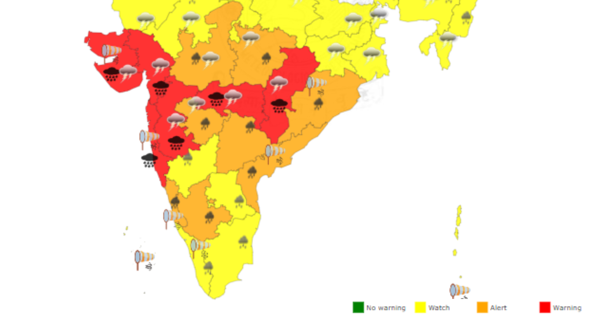 Gujarat, Maharashtra Brace for Heavy Rains Until July 24 with Red Alert ...