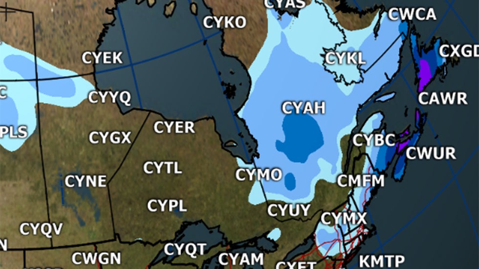 Light Snowfall Expected for Montreal, Ottawa and Toronto. But Moncton ...