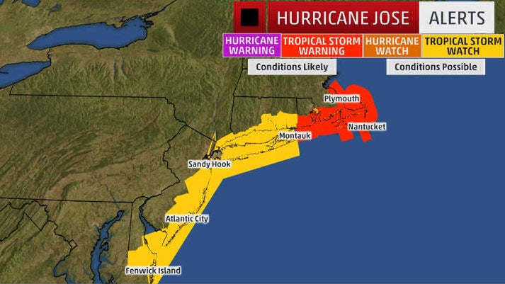 Tropical Storm Warnings Issued For Southeast New England Ahead of ...