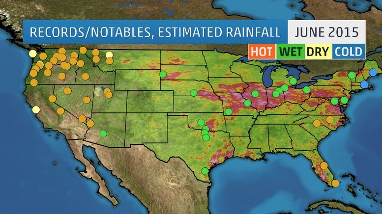 June 2015 Smashes Heat, Rainfall Records Across the U.S. | The Weather ...