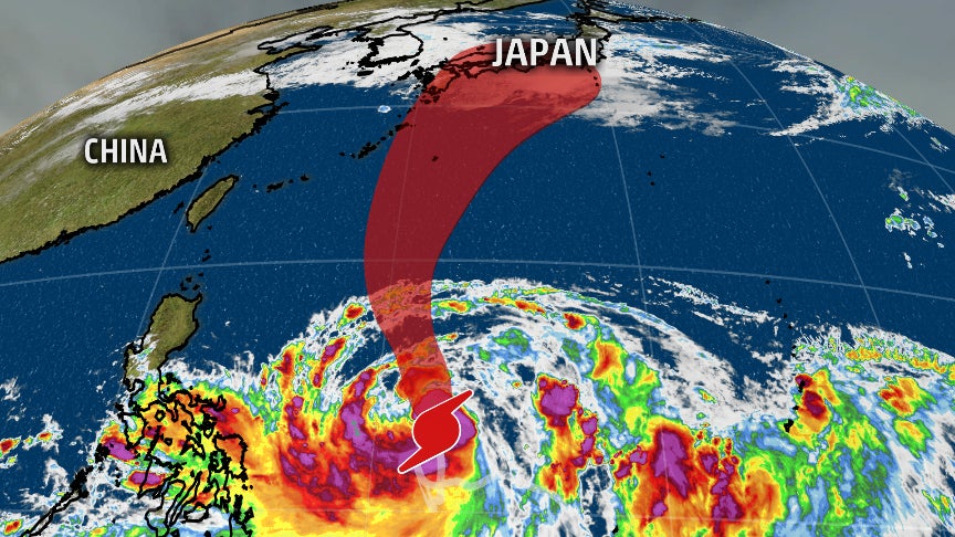 Typhoon Lan May Rapidly Intensify and Threaten Okinawa, Japan Beginning ...