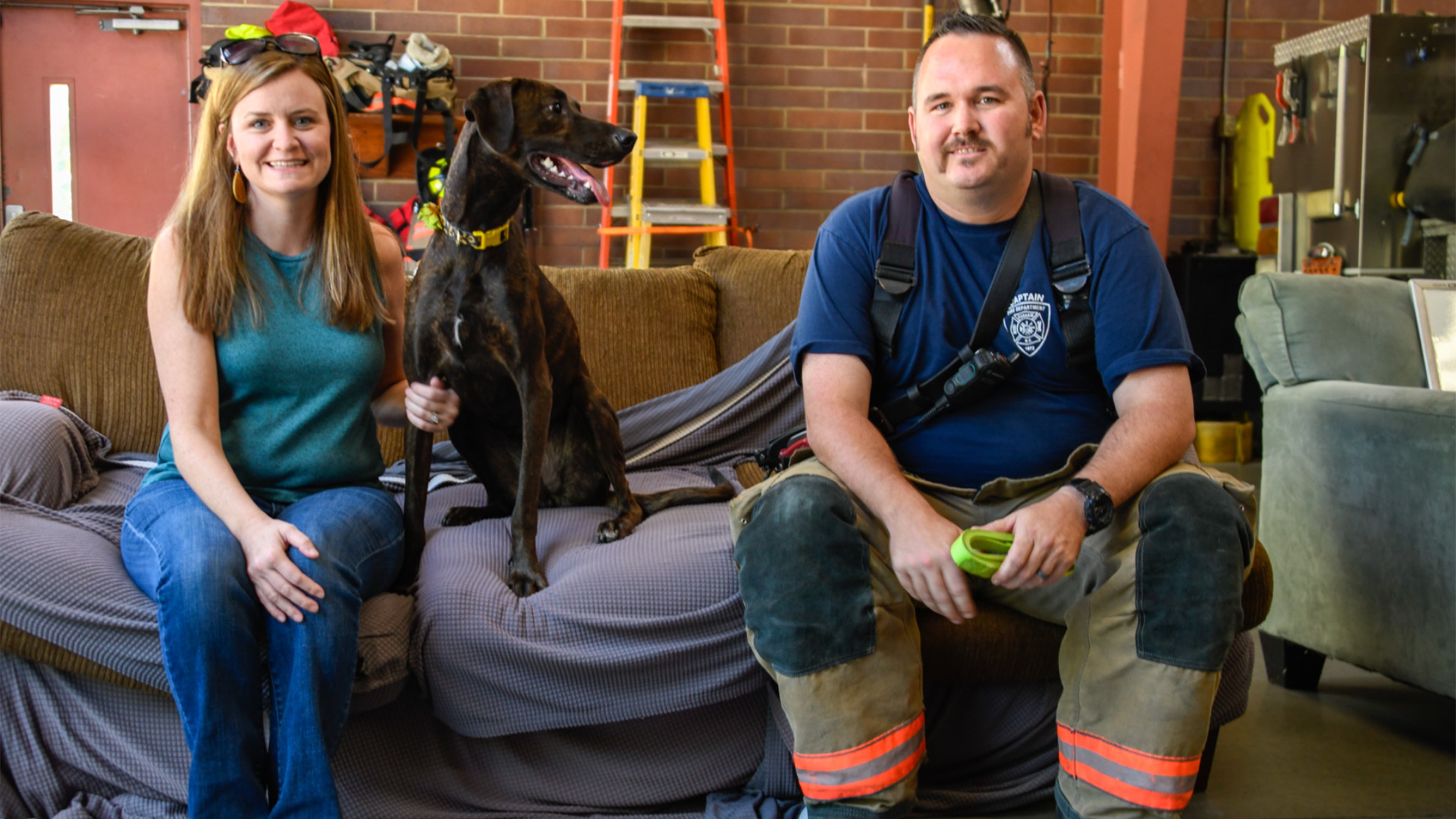 North Carolina Firefighters Band Together To Foster Dog Rescued From ...