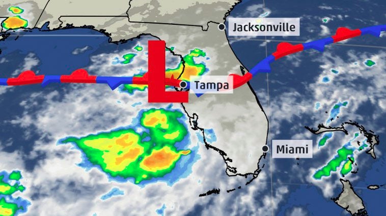 Florida Flood Threat Continues as Gulf Low Moves Inland | The Weather ...