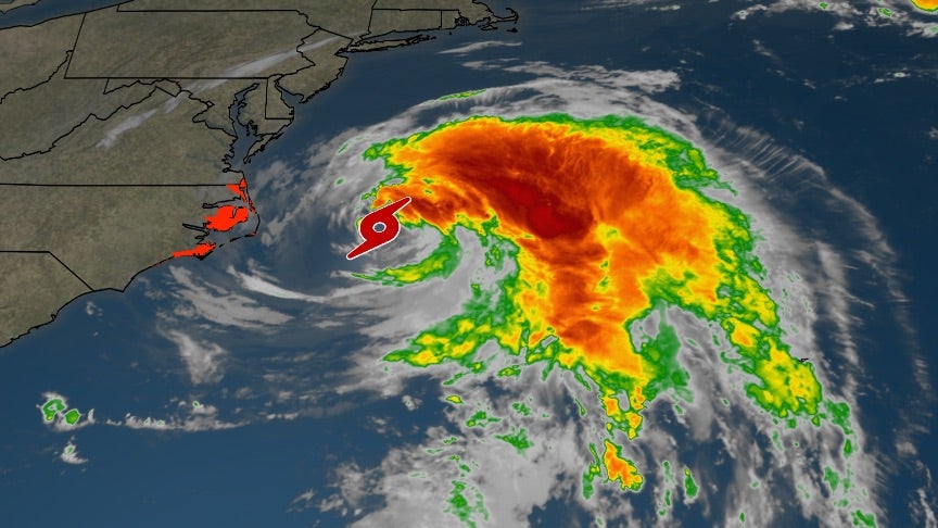 Tropical Storm Maria Slowly Moving North, Bringing Gusty Winds, Rain ...