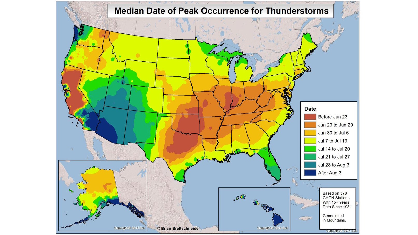 Thunderstorm Weather Map