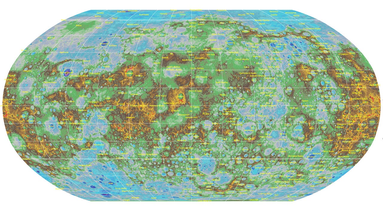New Topographical Map Shows All of Mercury’s Mountains and Valleys ...