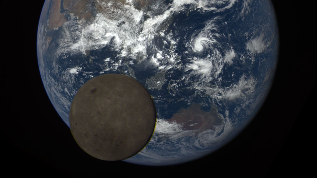 Moon Photobombs the Earth in Latest NASA Snaps | The Weather Channel