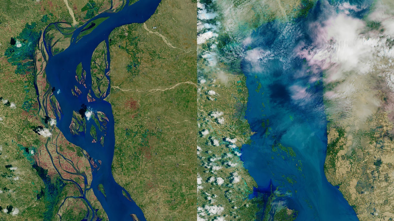 Before and After Satellite Images Reveal Devastating Flooding in ...