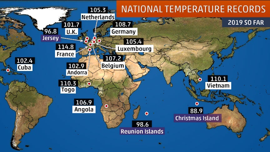 Fourteen Nations and Territories Have Already Set All-Time Highs in ...