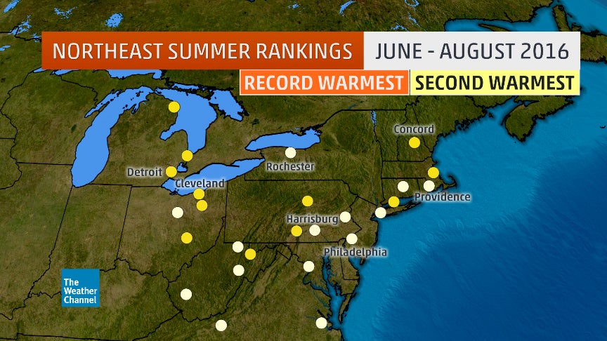 Summer 2016 Was Record Hottest in 45 U.S. Cities | The Weather Channel