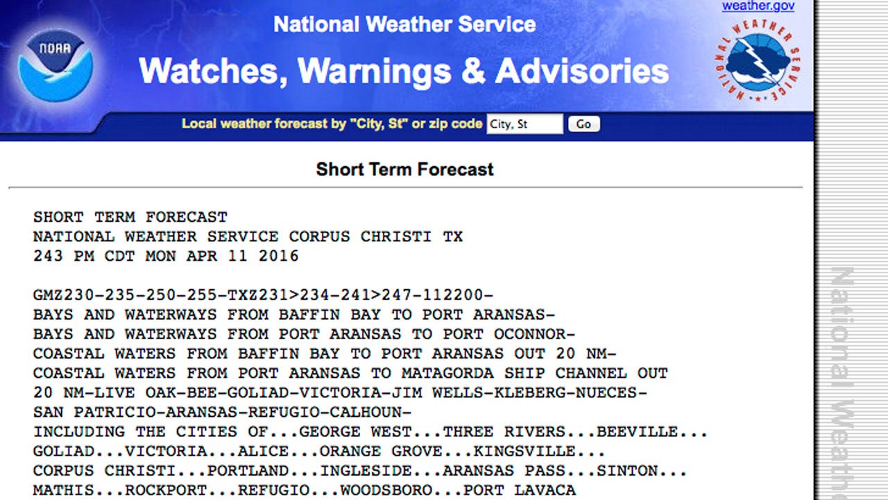 National Weather Service Will STOP YELLING and Use Lower-Case Letters ...