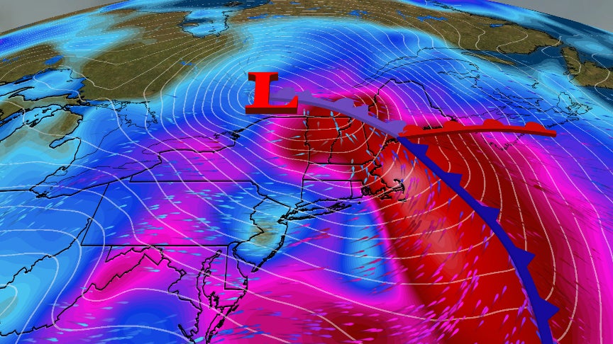 Northeast Storm Undergoes Bombogenesis, Bringing 70+ MPH Gusts, Over ...