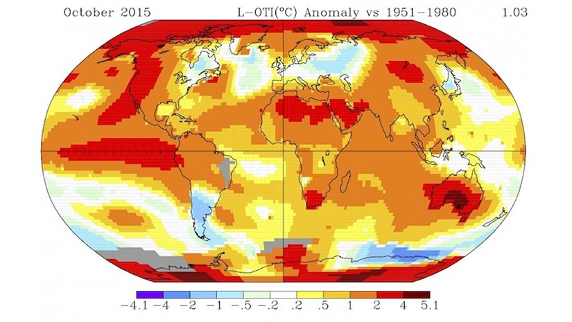 October Warmth Guarantees 2015 As Hottest Year on Record | The Weather ...