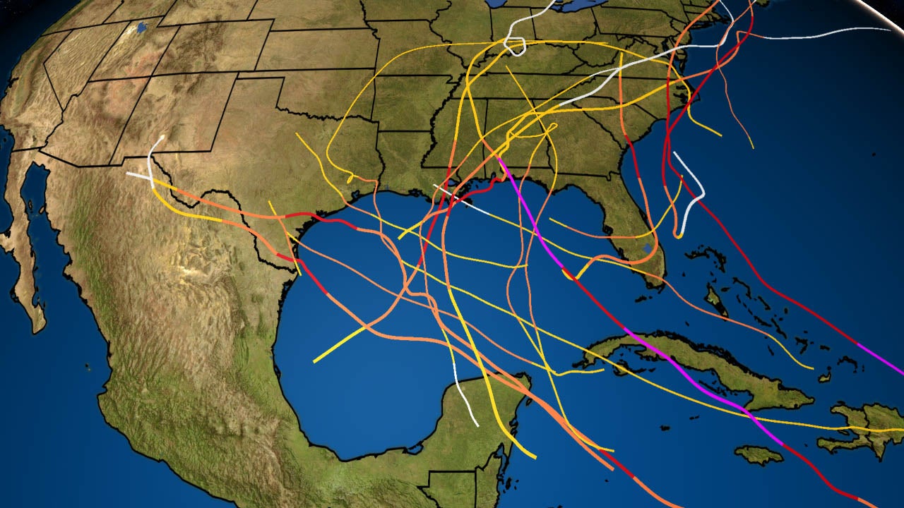 Where July Named Storms Have Made a U.S. Landfall in the Modern ...