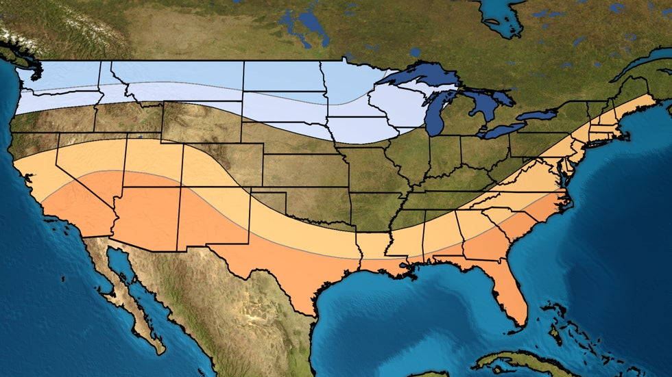 NOAA Winter Outlook Calls For Colder North, Warmer South Split ...