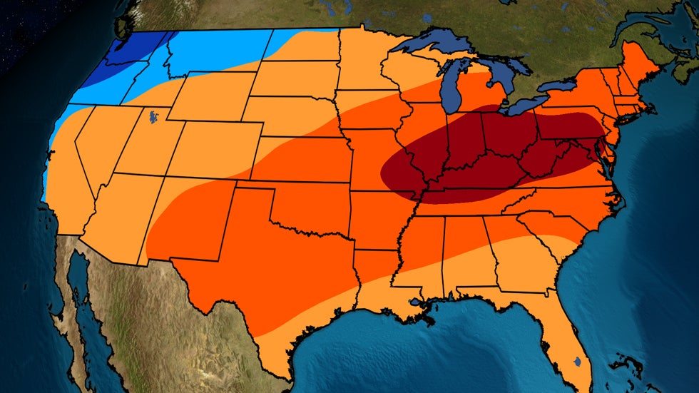 June Temperature Outlook: Hot Start to Summer in South and East, Cooler ...