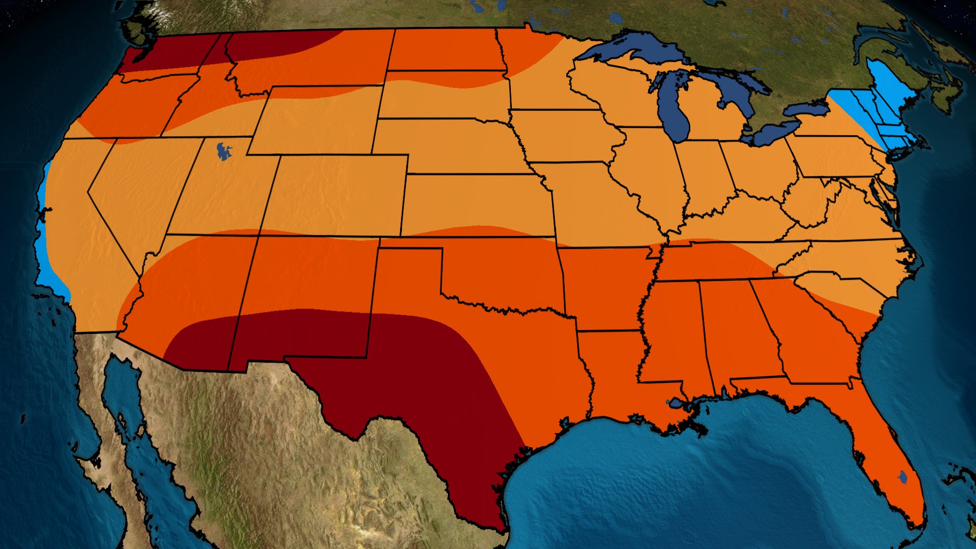 August Temperature Outlook South Northwest Stay Hot While Northeast August Temperature Outlook South Northwest Stay Hot While Northeast