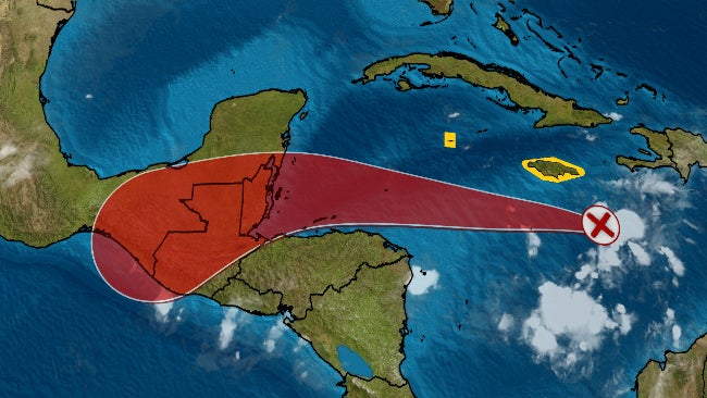 Tropical Storm Lisa To Form In Caribbean Sea, A Central America ...