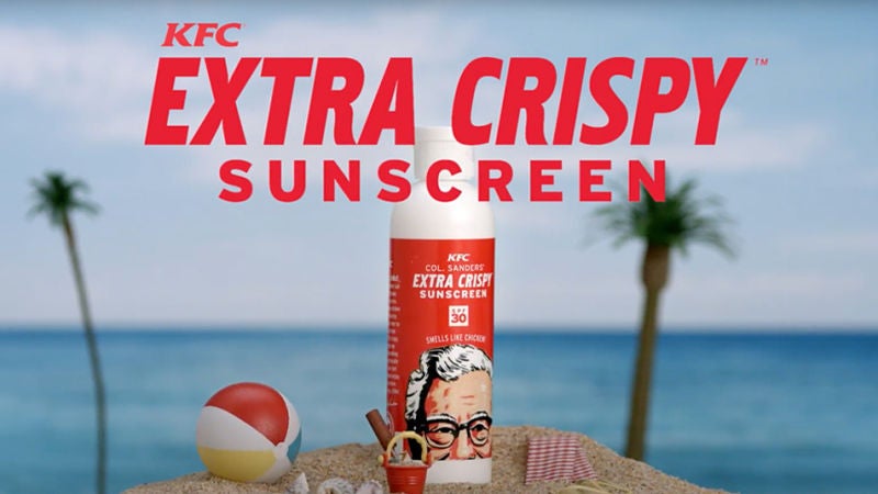 KFC's 'Extra Crispy Sunscreen' Will Actually Make You Smell Like Fried ...