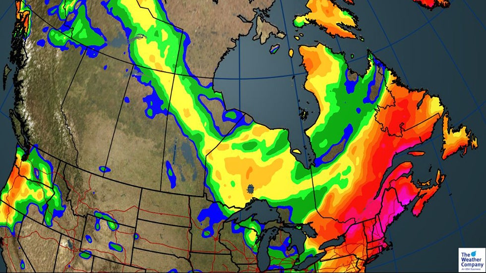 Rain, Mild Temps and a Cooling Trend for Toronto and Montreal | Weather.com