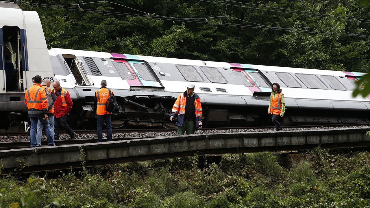 Landslide, Heavy Rain Derails Paris Commuter Train; 7 Injured | Weather.com