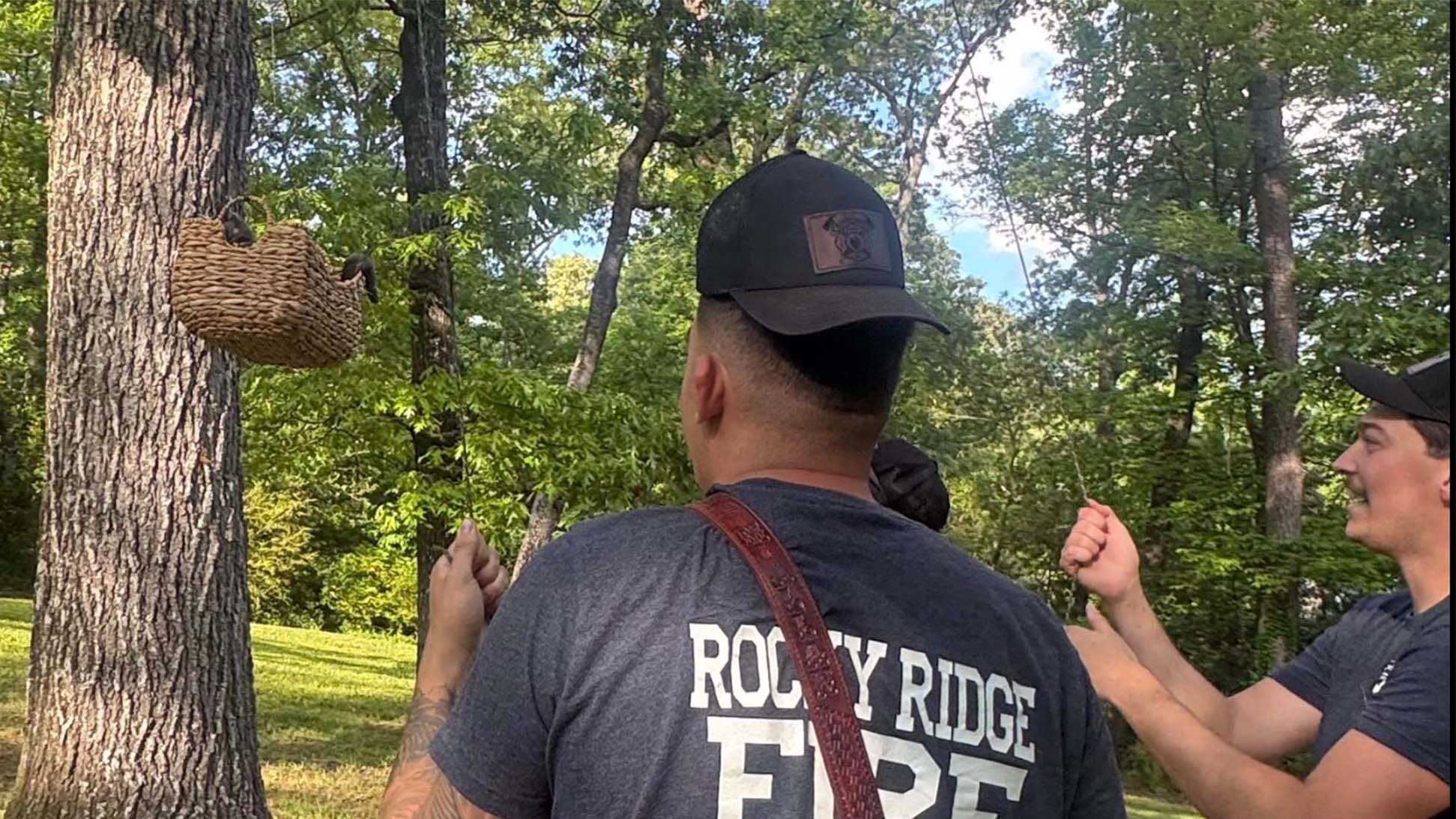 Firefighters Get Creative To Rescue Cat Stuck In Tree | Weather.com