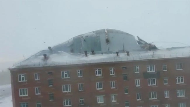 High Winds Blow Roof Right off Russian Apartment Building | The Weather ...