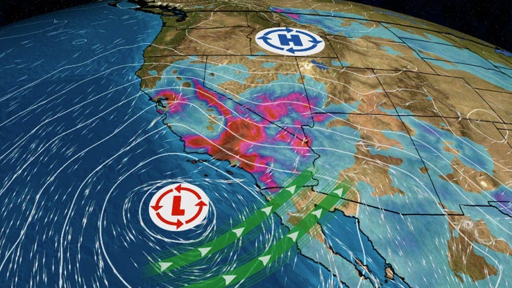 Low Pressure Brings Strong Santa Ana Winds to Southern California and ...