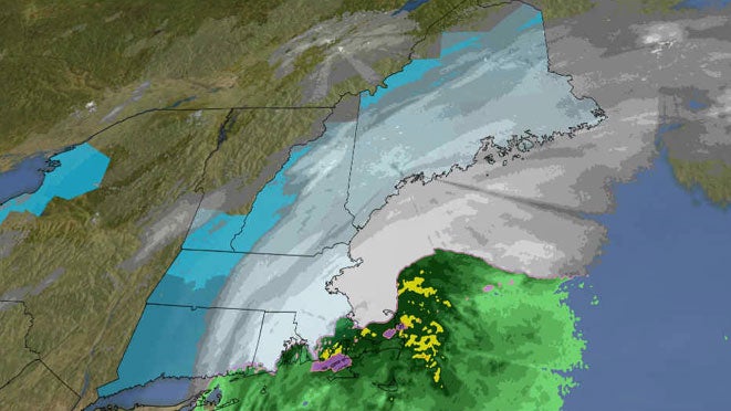 Winter Storm Scott Spreading Snow Across Eastern New England Monday ...