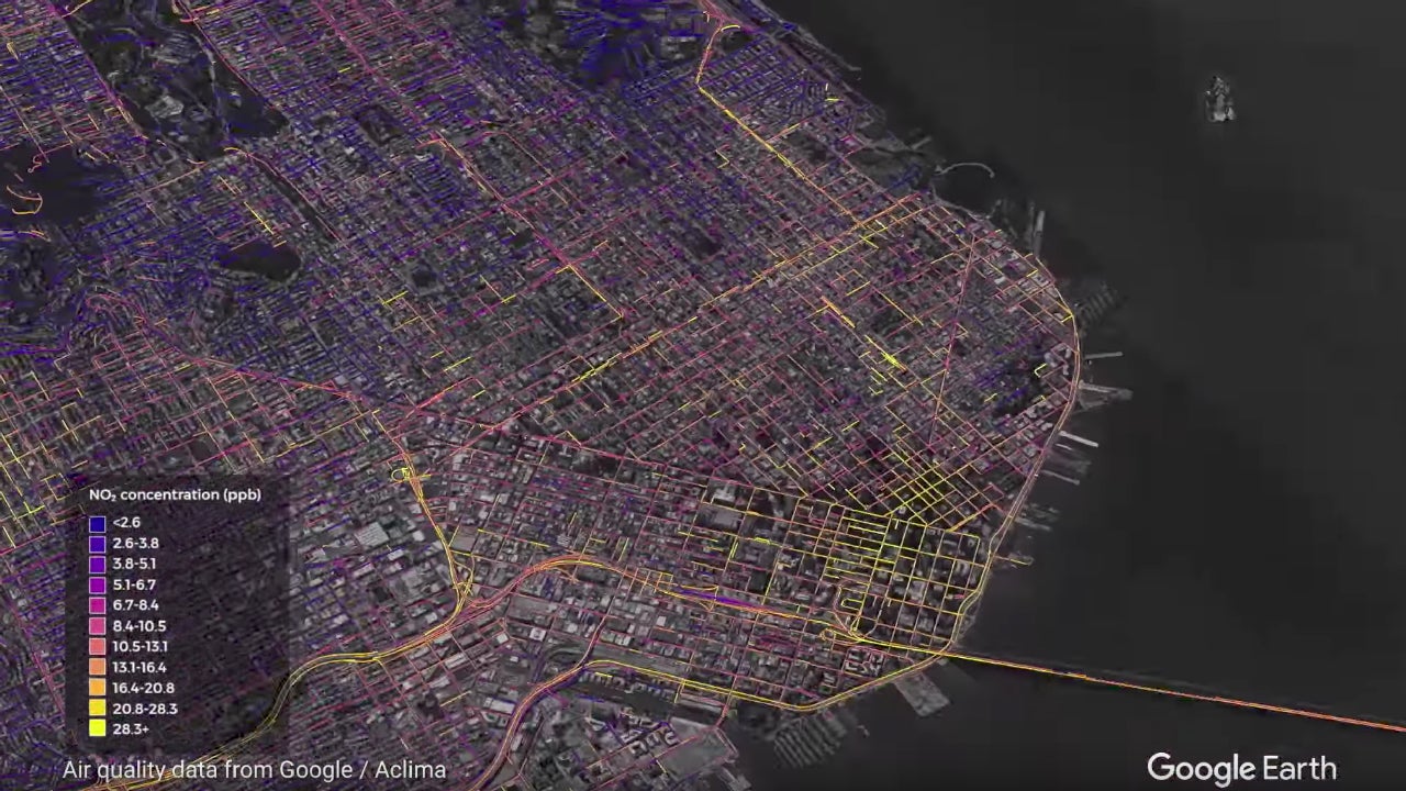 Google Maps Air Quality Down to Hyperlocal Level in Three of California ...