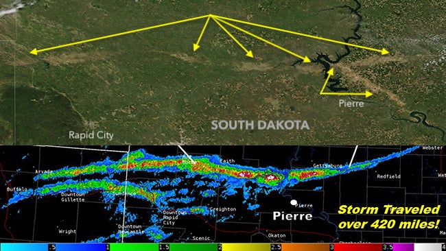 South Dakota Hail Scars Seen From Space Days After Hailstorms | Weather ...