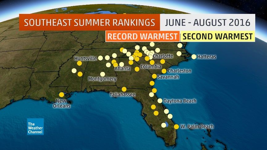 Summer 2016 Was Record Hottest in 45 U.S. Cities | The Weather Channel