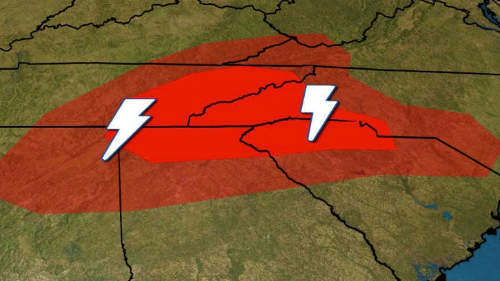 Severe Thunderstorm Threat Moves Toward the Southeast Tuesday Evening ...