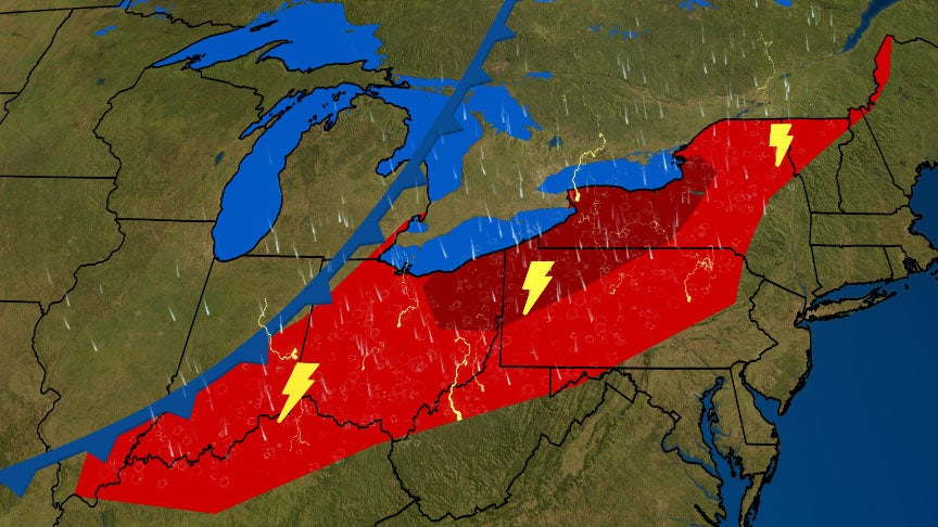 Severe Storms Now Sweeping Across the Interior Northeast With the ...
