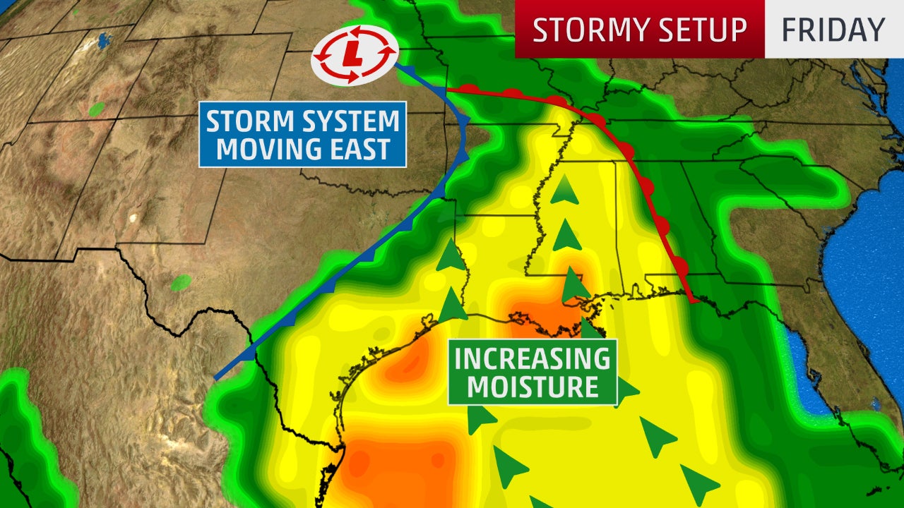 South Faces Double Threat of Severe Thunderstorms, Possibly a Few ...