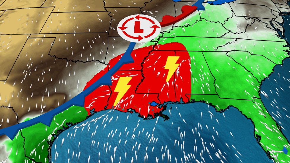 Strong Storms To Sweep South - Videos from The Weather Channel