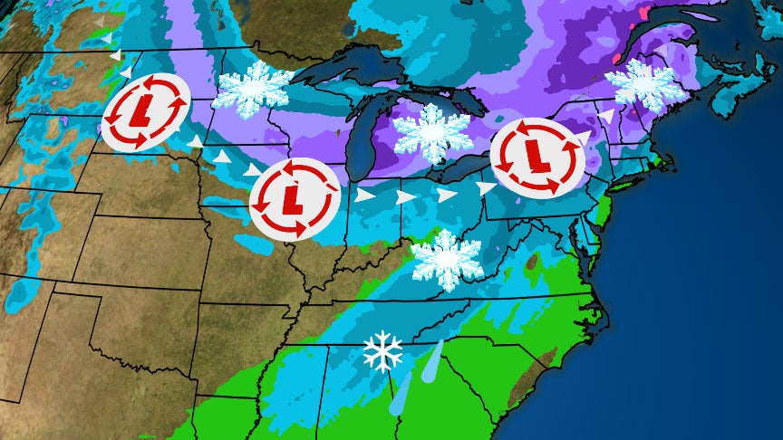 Early Week Snowmaker Will Spread Snow From Northern Plains Into Midwest ...
