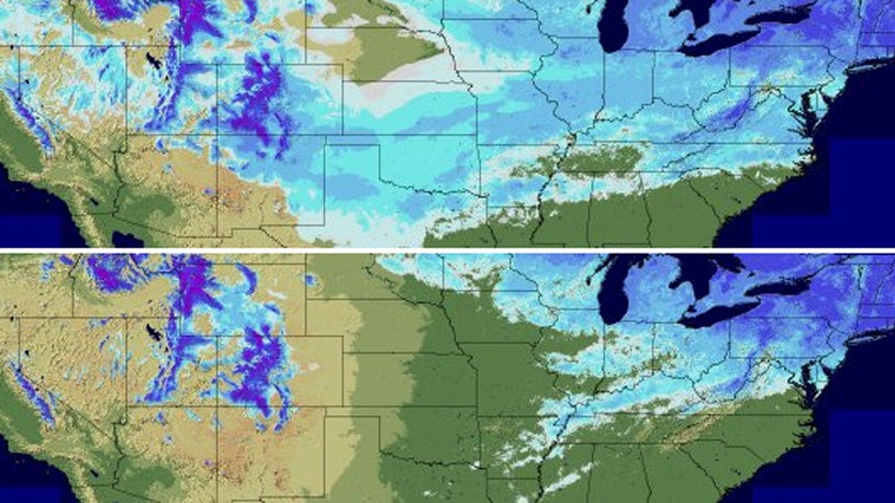Snow Cover Melting as March Weather Pattern Changes (GIF) | The Weather ...