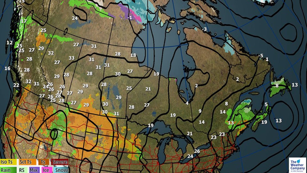 Heavy Storms Hit Newfoundland; Sunshine in Southern Ontario and Quebec ...
