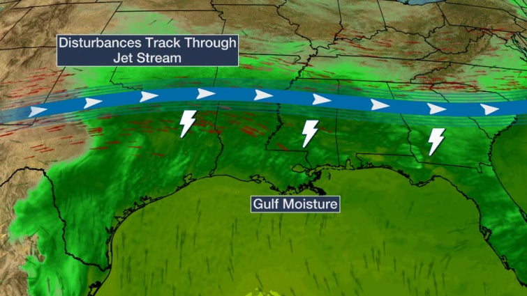 Unusually Strong, Misplaced June Jet Stream Fueling South Severe Threat ...