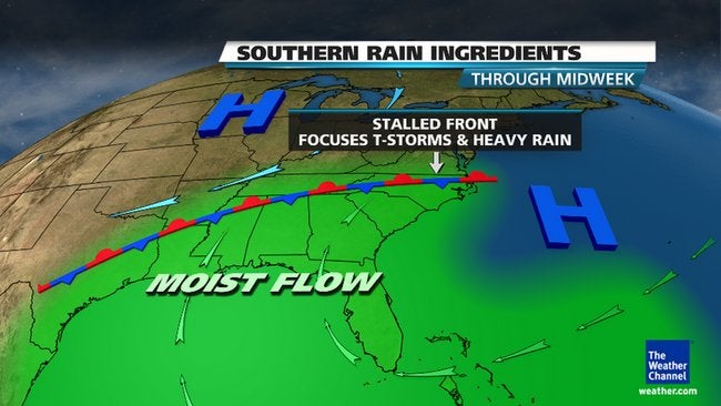 South Stuck in the Storm Zone | The Weather Channel