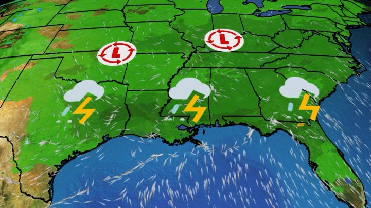 Stormy Pattern In South Could Produce Severe Weather, Flooding Rain ...