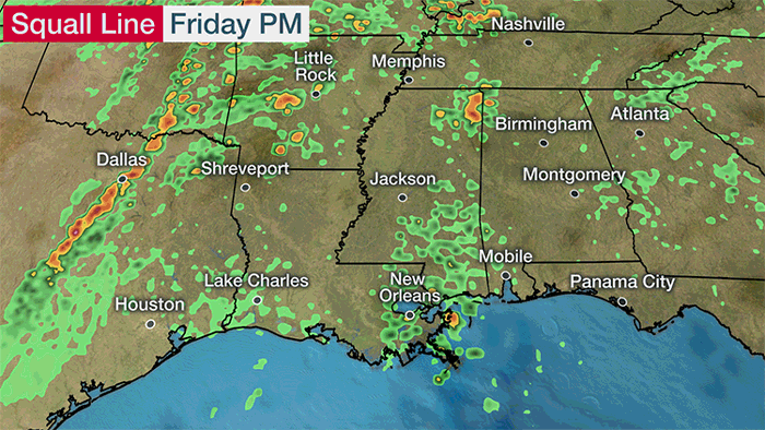 A Squall Line Will Spread Through the South. Here’s What That Is and ...